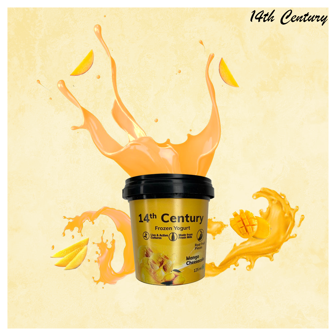 Mango Cheesecake Frozen Yogurt Cup – 14th Century - The Only Frozen Yogurt
