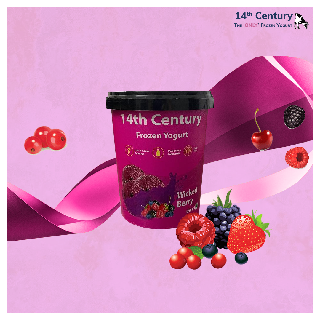 Wicked Berry Frozen Yogurt Tub – 14th Century - The Only Frozen Yogurt